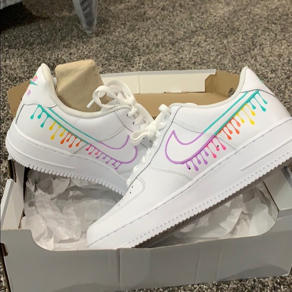 Nike | Shoes | Custom Nike Air Force One Drip Shoes | Poshmark